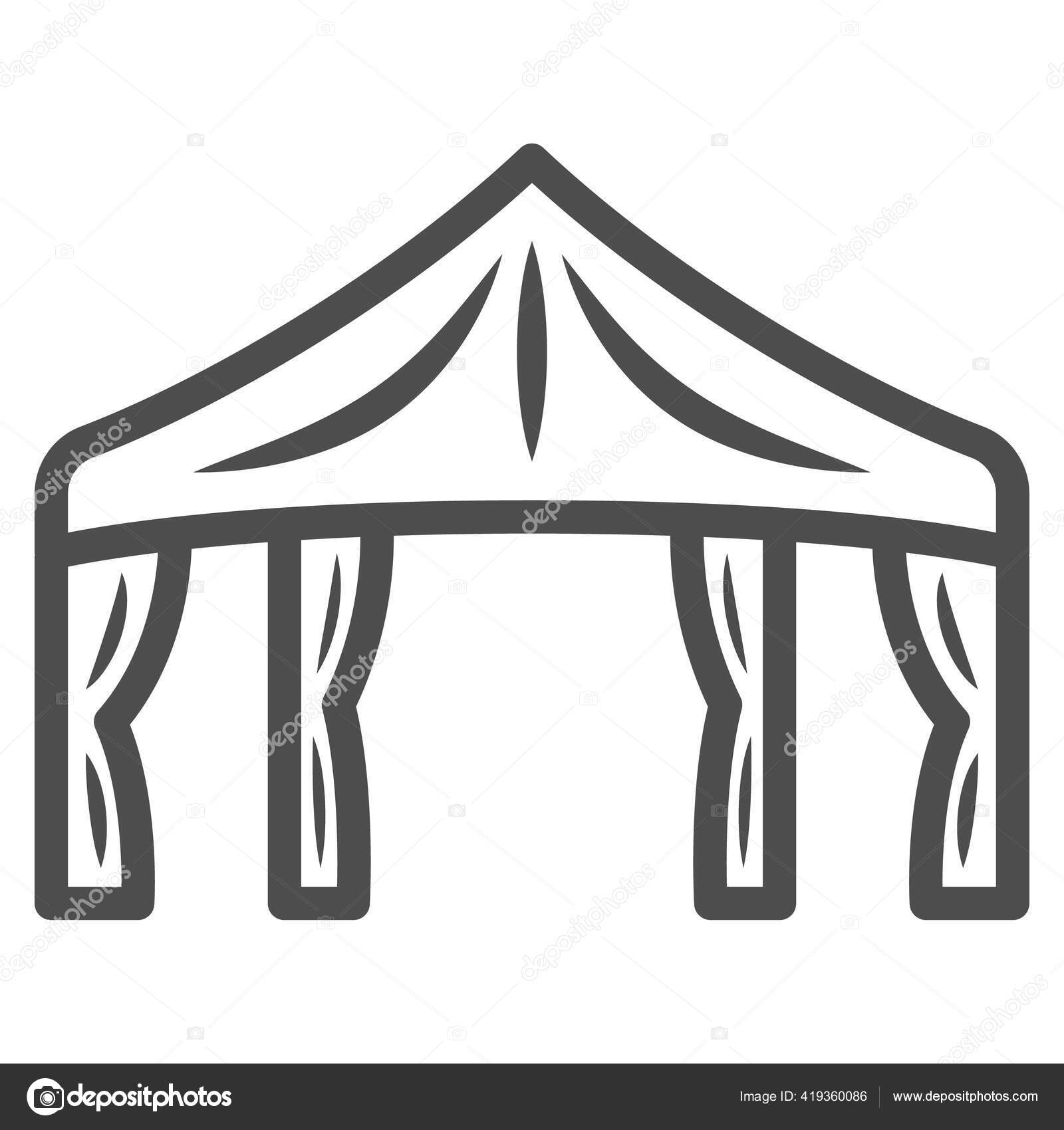 Event Tent Icon Premium Vector | Party Tent Icon Vector Image Can Be
