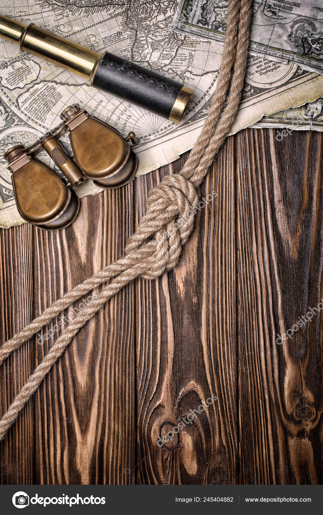 Top View Old Map World Yellowed Retro Stained Paper Vintage Stock Photo ...