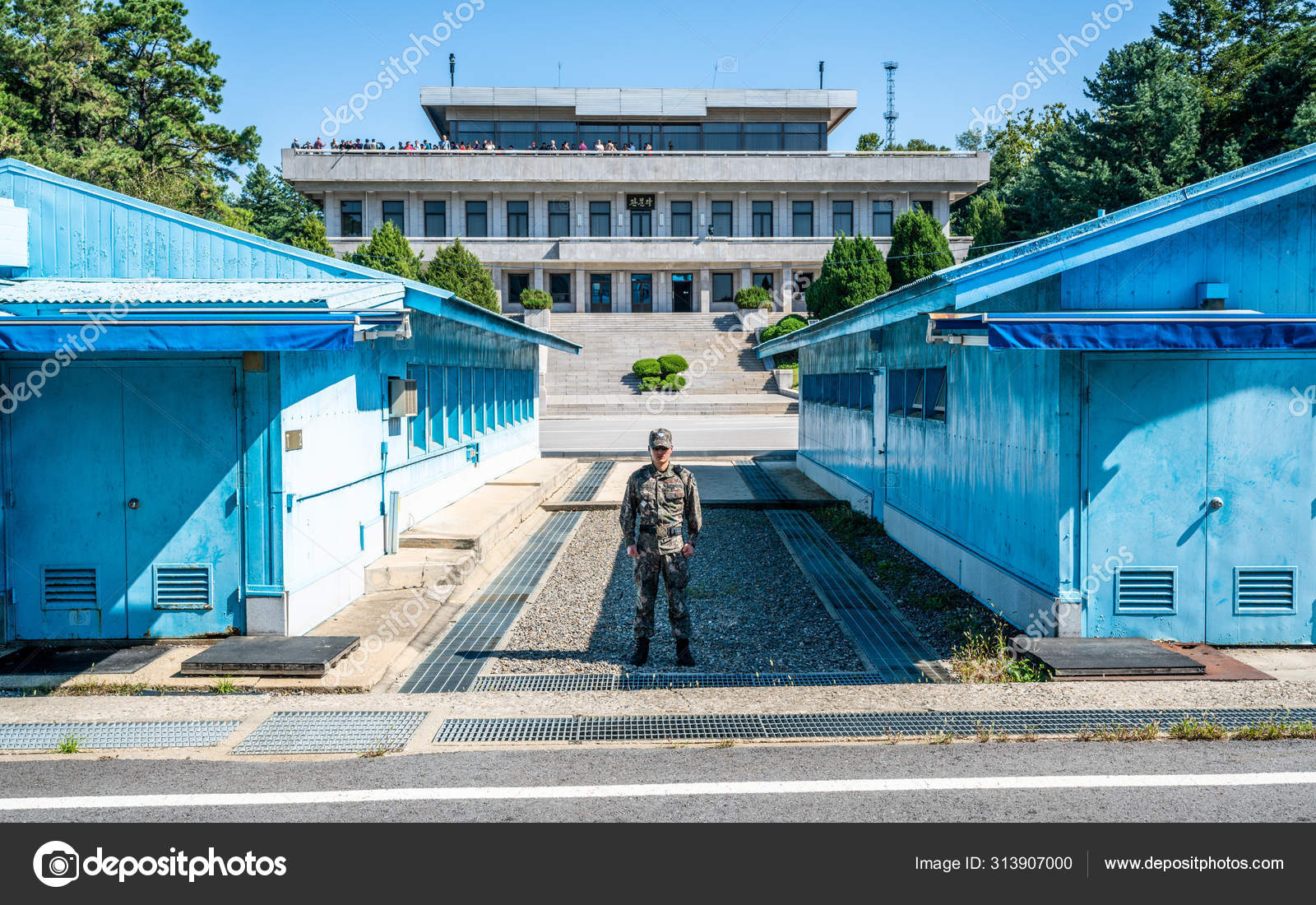 North And South Korean Border Line