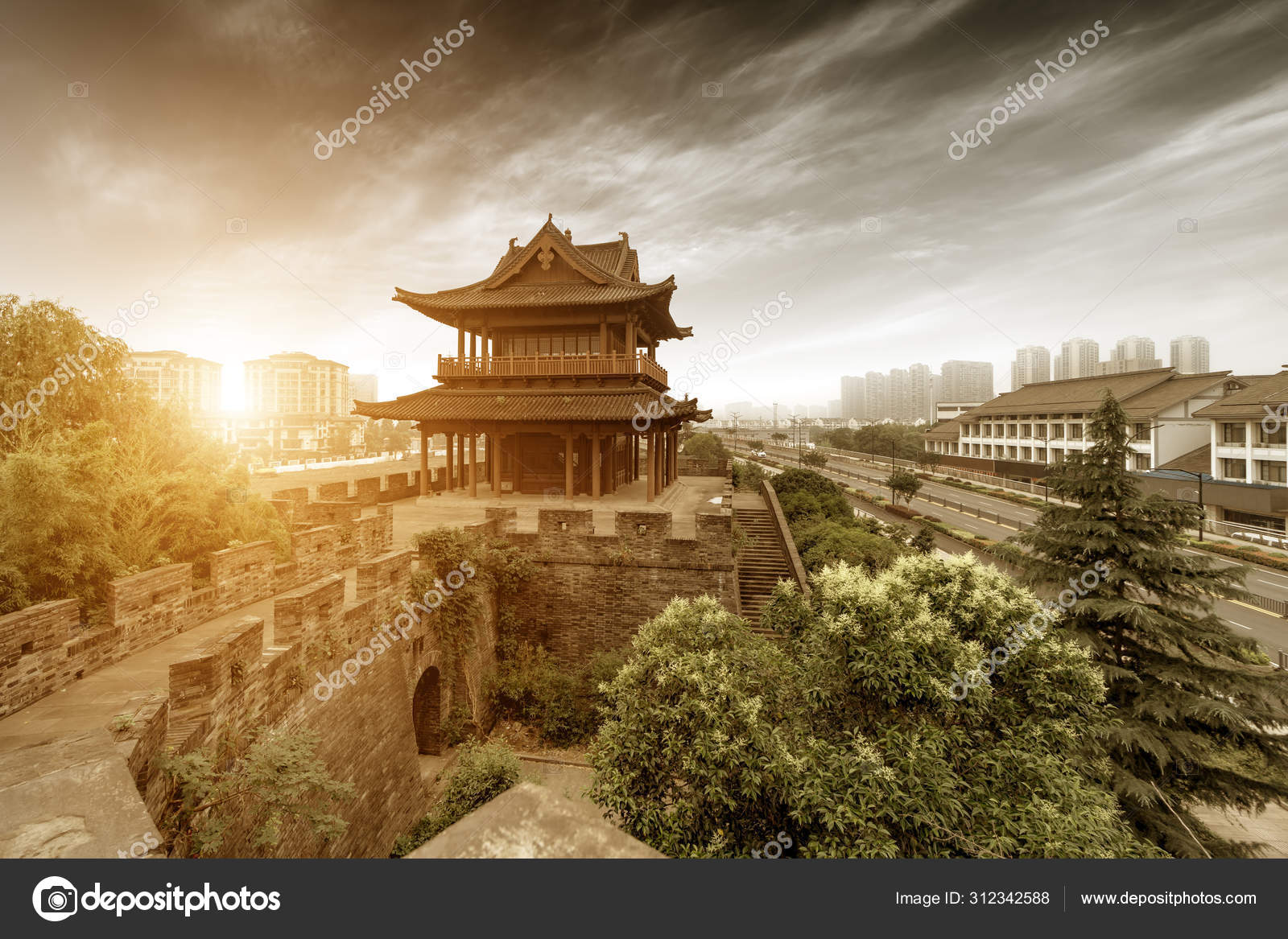Ancient City Wall Stock Photo by ©gyn9037 312342588