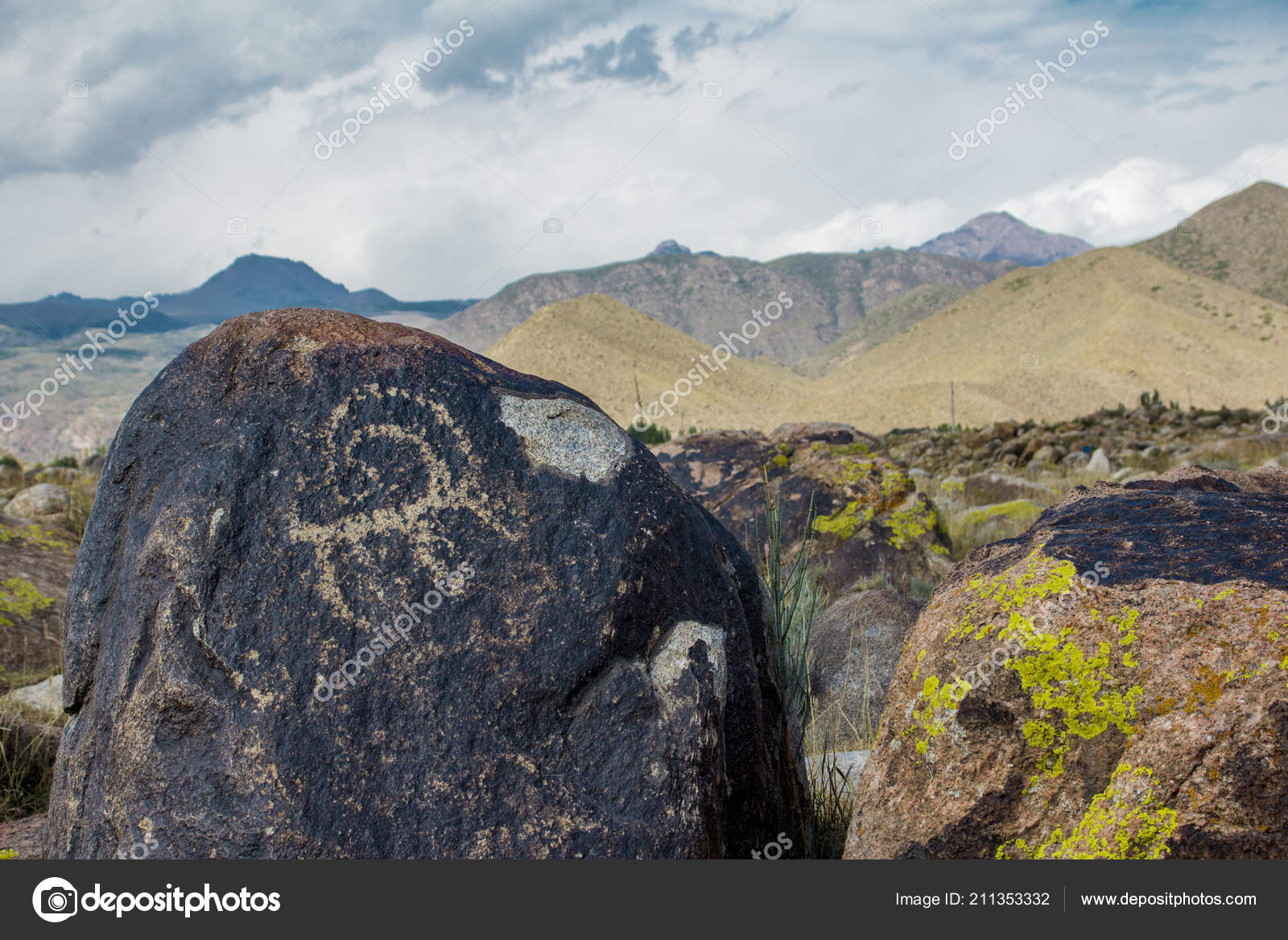 Cholpon Ata Kyrgyzstan December 2018 Petroglyphs Museum — Stock Photo ...