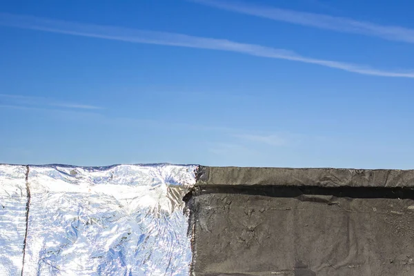 Texture repaired bitumen roof filler material — Stock Photo © alpinist ...