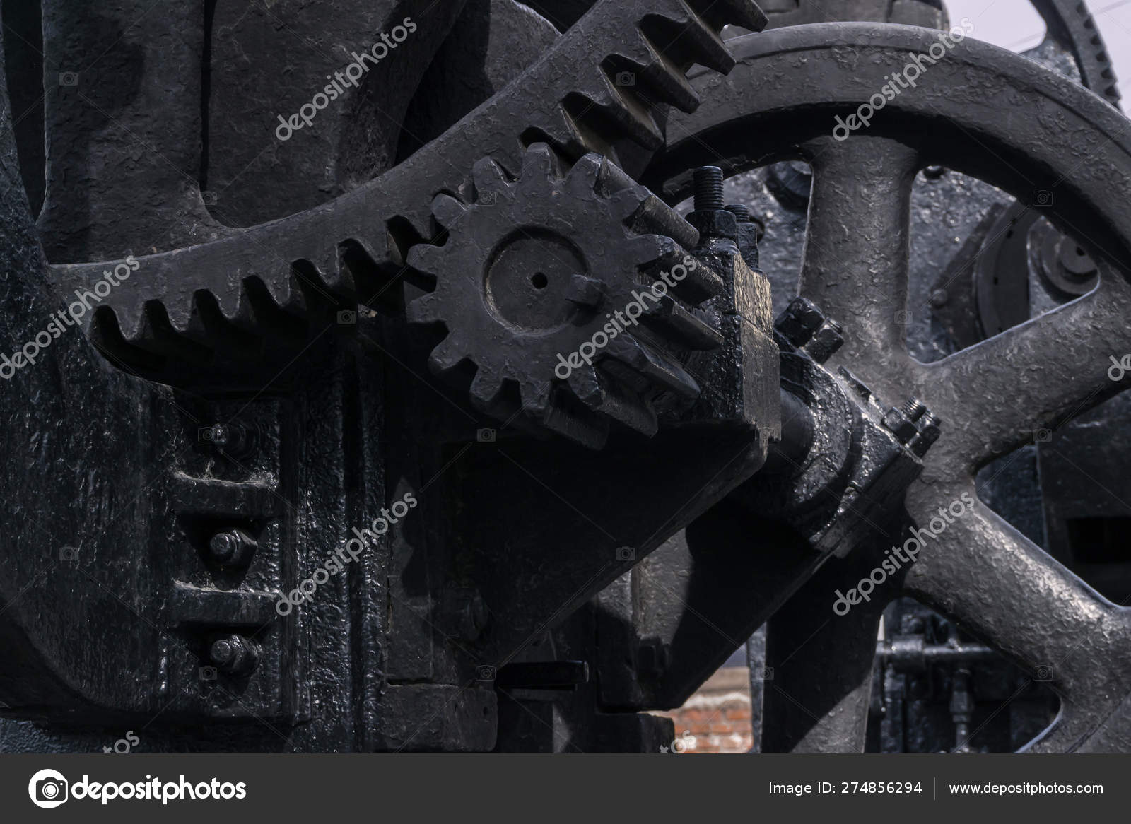 Fragment of a huge steam era mechanism — Stock Photo © Haritonoff ... Fragment of a huge steam era mechanism — Stock Photo © Haritonoff ...