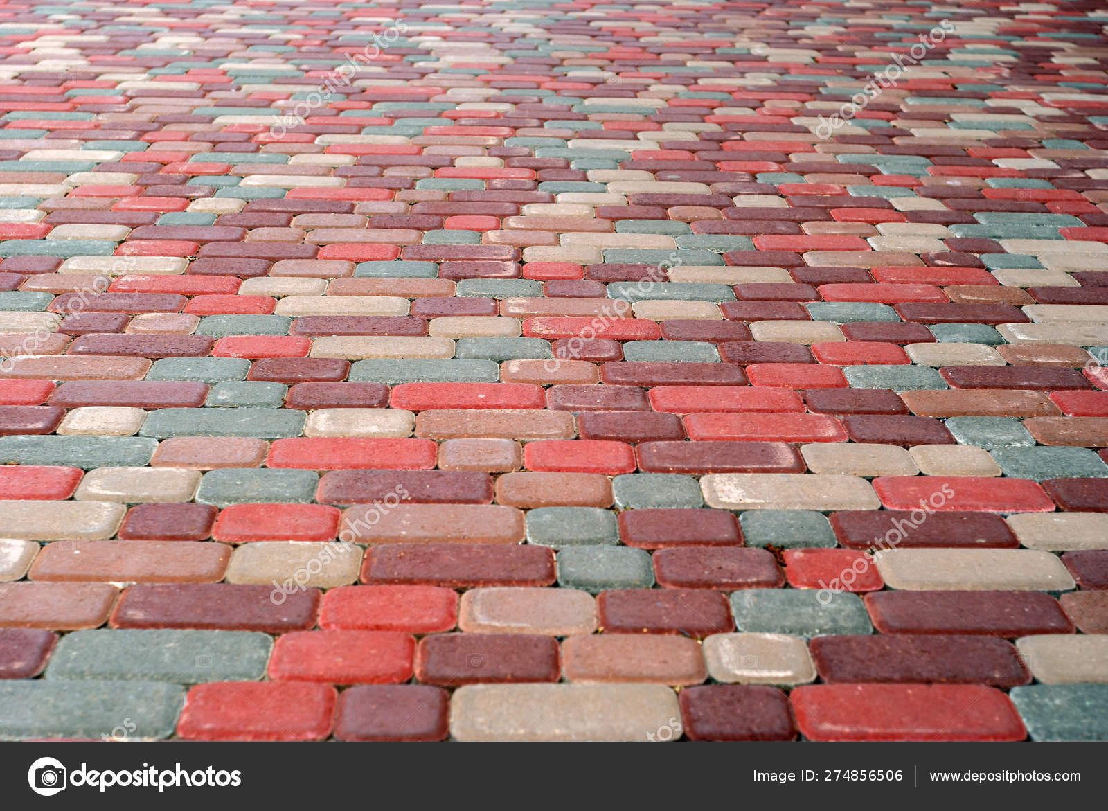 Pavement of multicolored paving stones — Stock Photo © Haritonoff ...