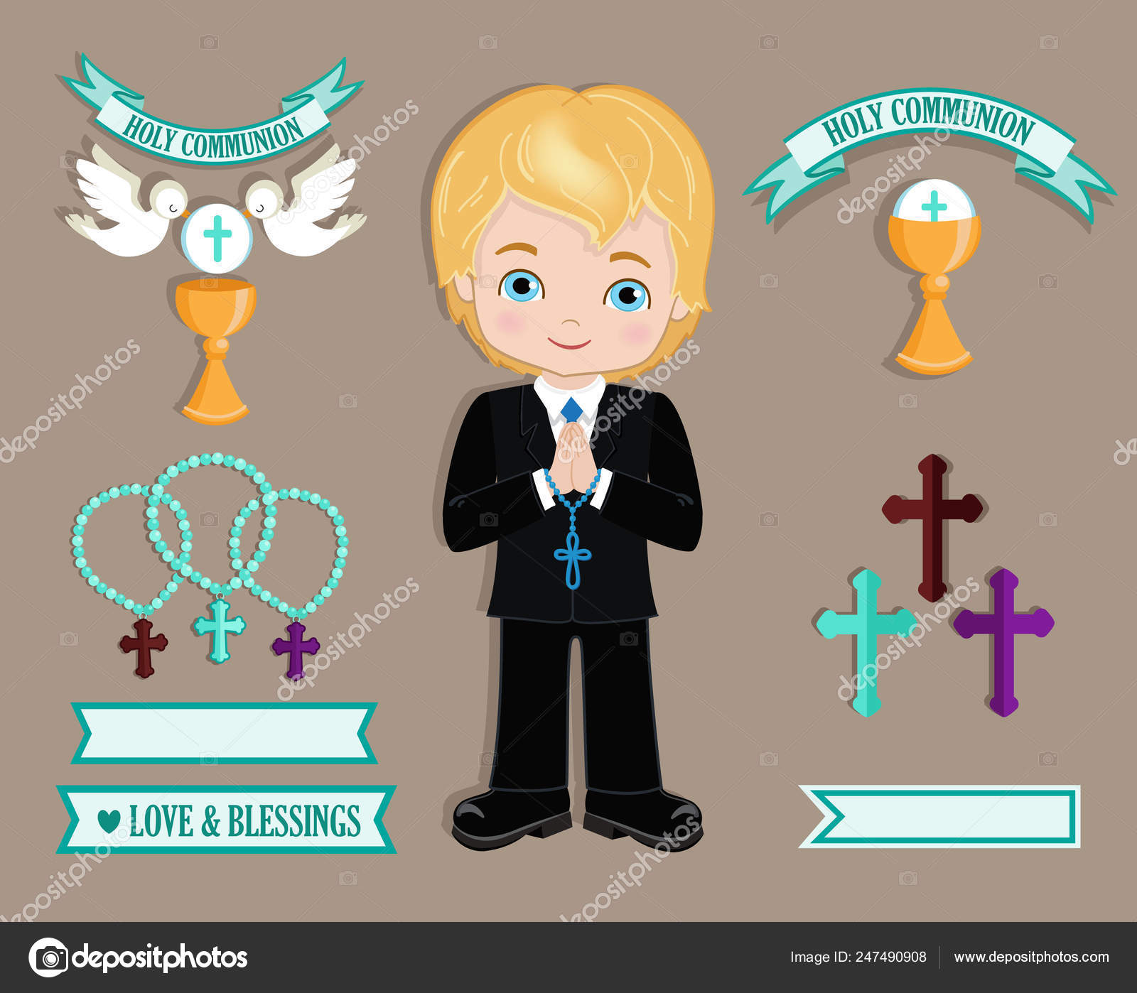 Free Clipart Of Communion Boy