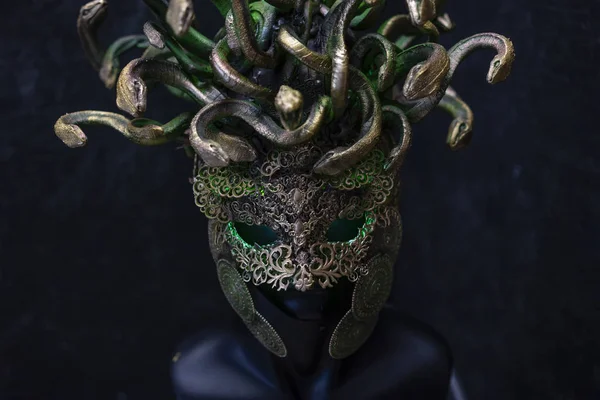 Medusa Creature Greek Mythology Pieces Made Hand Goldsmiths Metals Gold ...