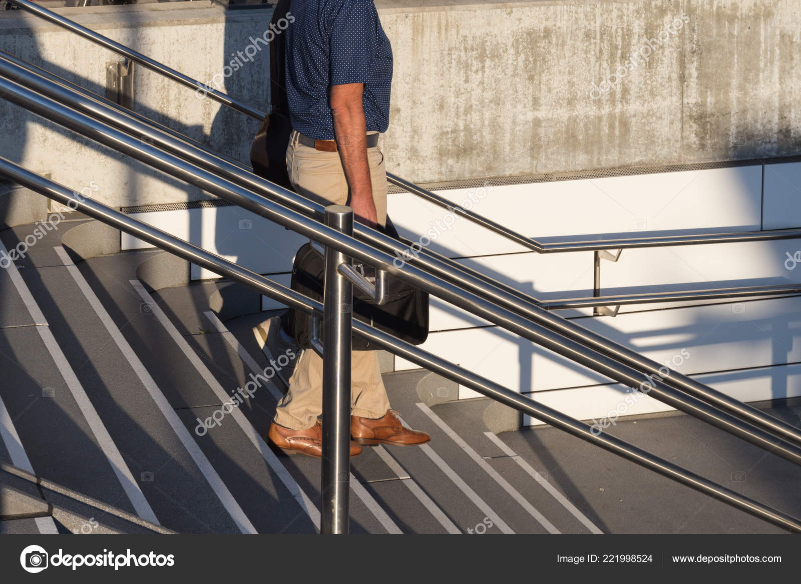 People Going Work Morning Time Southern Germany — Stock Photo ...