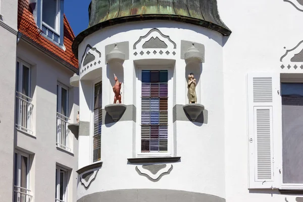 arabic building facade with oriental architecture in south german city ...