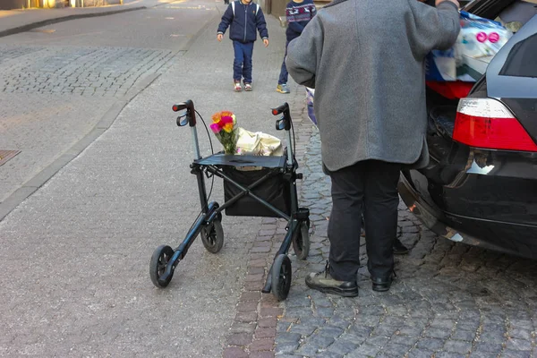 Modern disabled carriage for disabled people - Stock Image - Everypixel