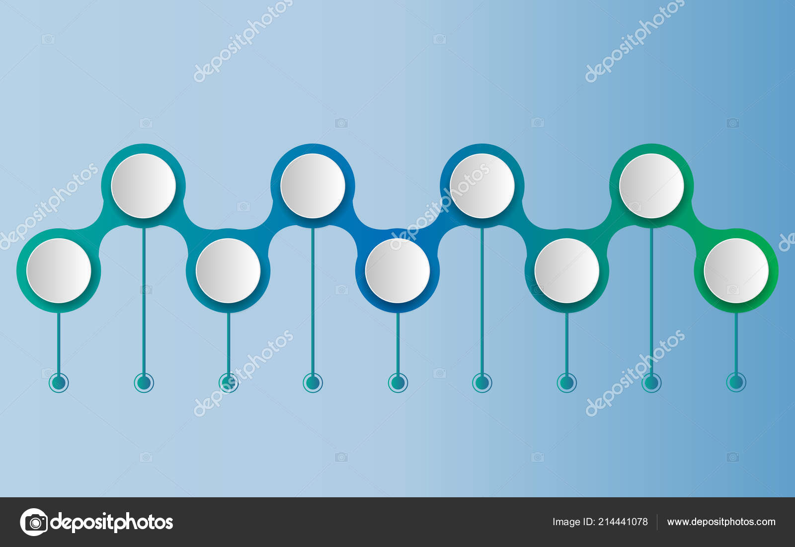 Vector Infographics Timeline Design Template Paper Label Integrated ...