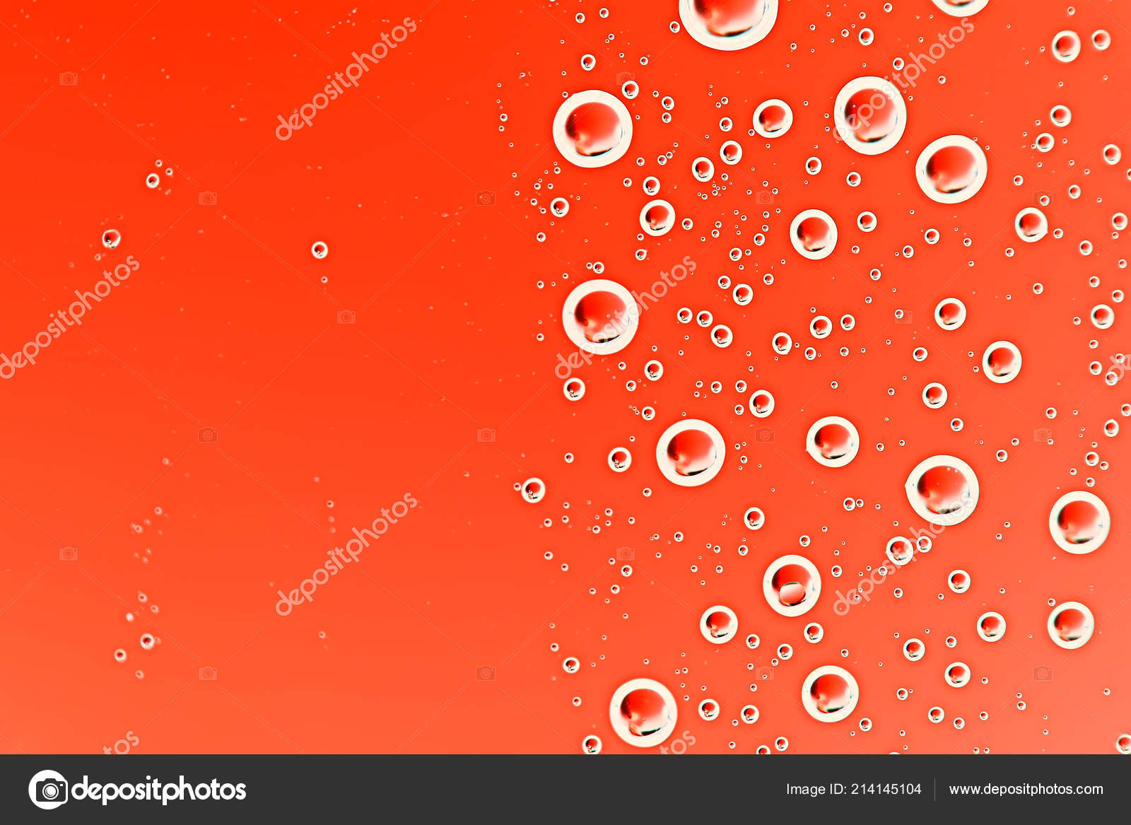 Red Wet Background Raindrops Red Window Glass Weather — Stock Photo ...