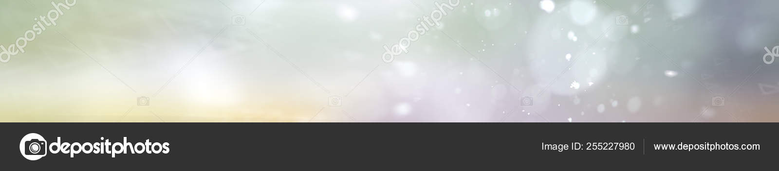 Abstract Narrow Long Background Glowing Blurred Winter Background ...