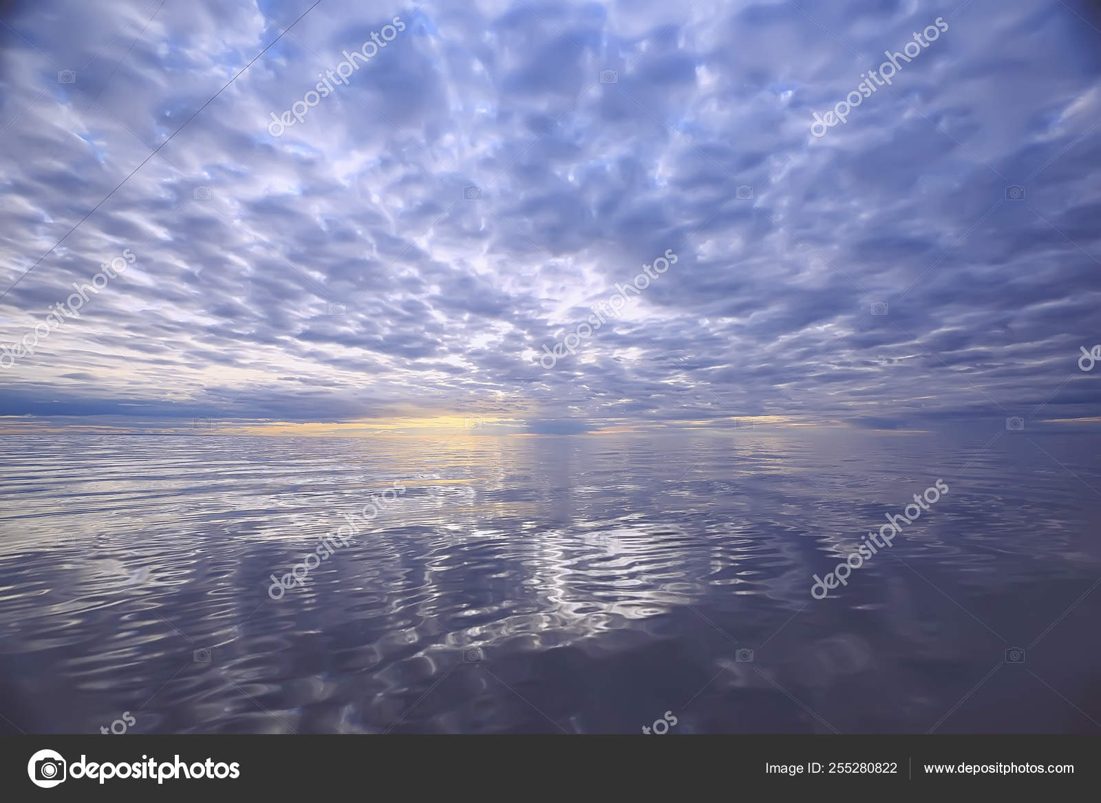 Sky Water Texture Background Horizon Sky Clouds Lake Stock Photo by ...