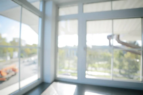 Blurred Window Background Home Cosiness Concept Window View — Stock ...