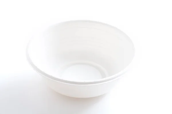 Empty white plastic cup isolated on white background Stock Photo by ...