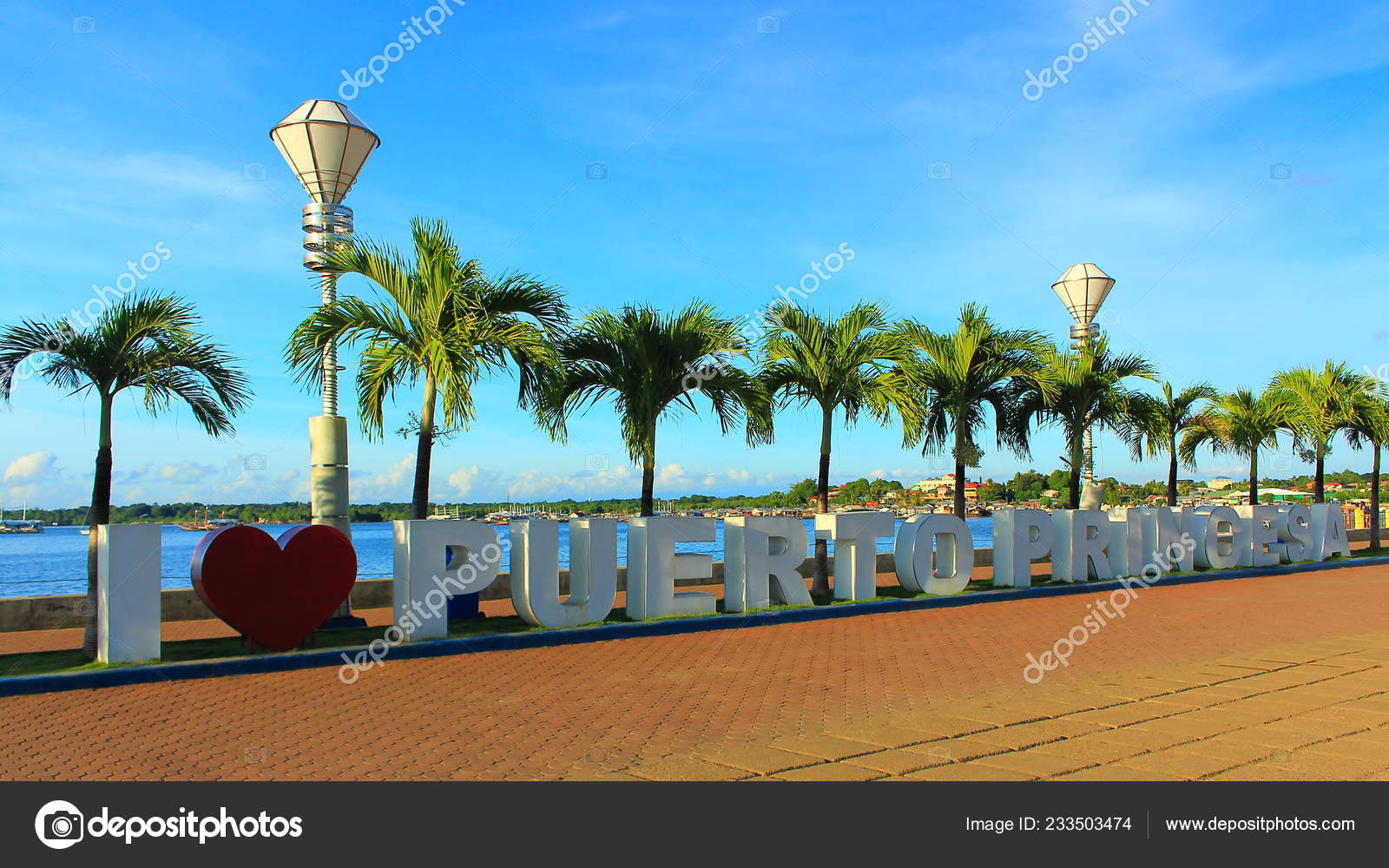 Palawan Philippines September 2018 Welcome Sign Love Puerto Princesa ...