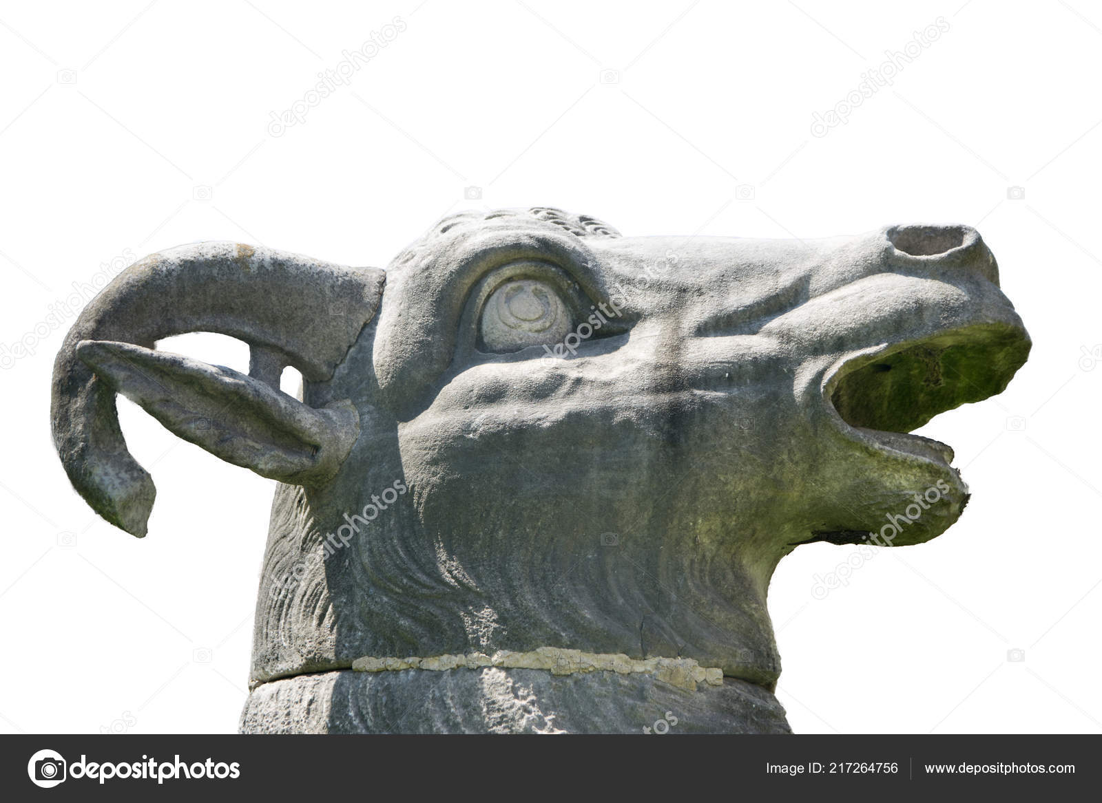 Goat Head Statue