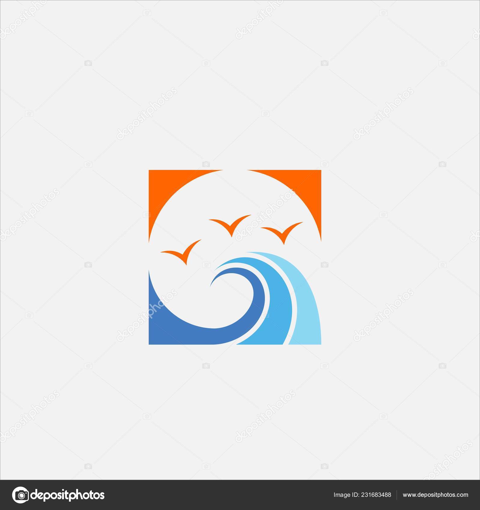 Square Wave Vector Logo — Stock Photo © nitarismayanti95@gmail.com ...