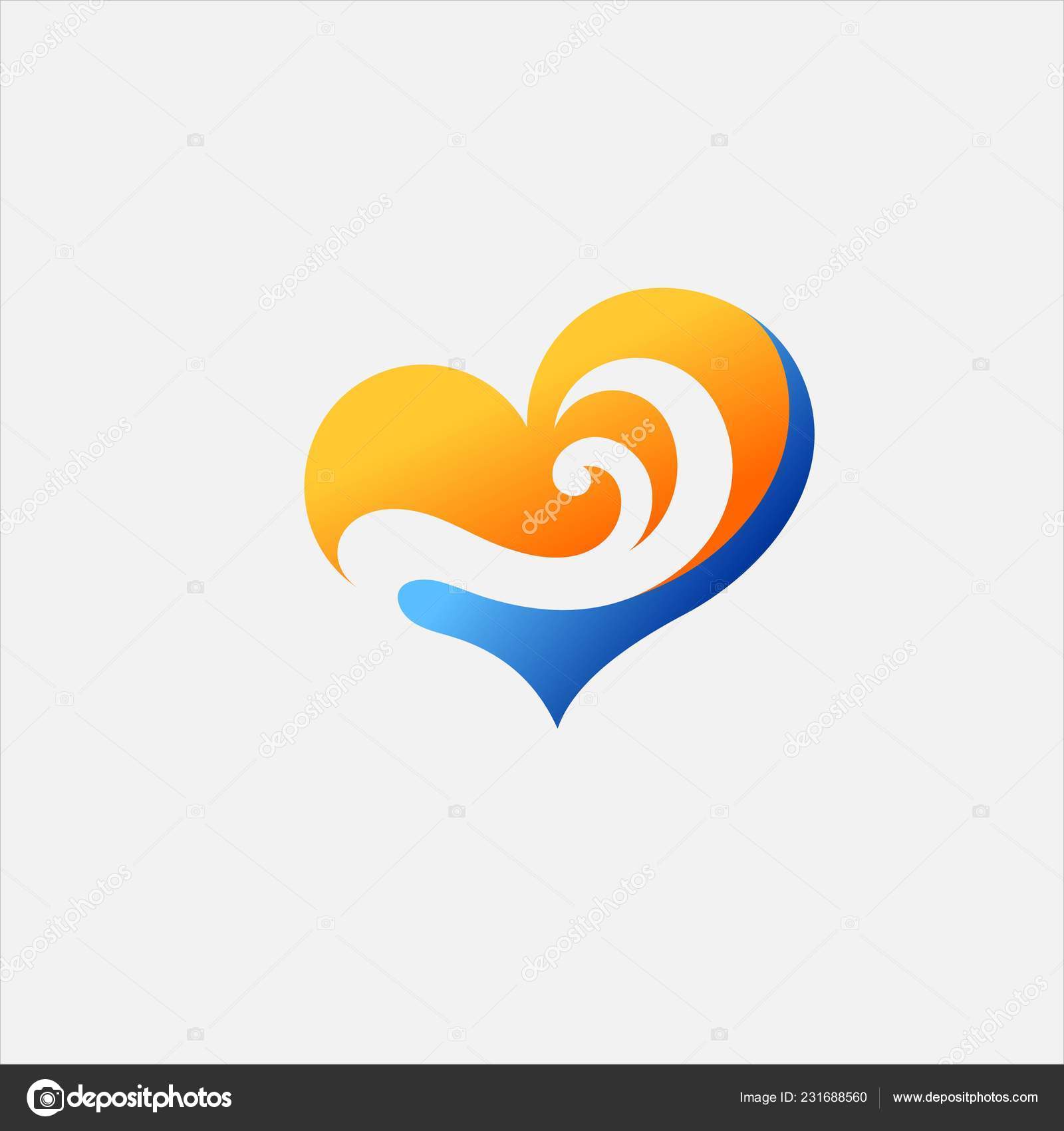 Love Sea Vector Logo Stock Illustration by ©nitarismayanti95@gmail.com ...