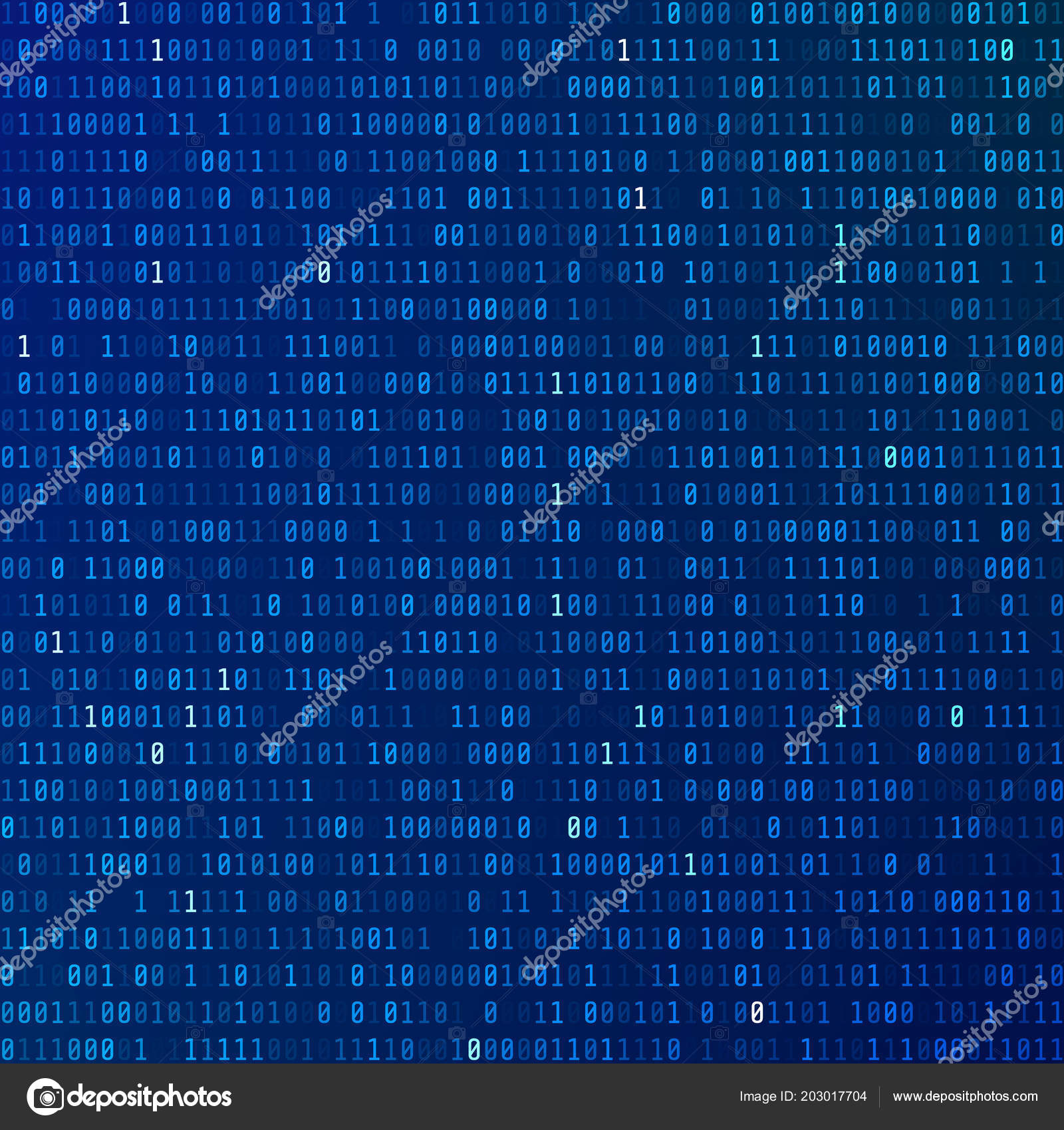 Binary Code Programming Encoded Information Technology Background Stream Zeros Ones Stock Vector