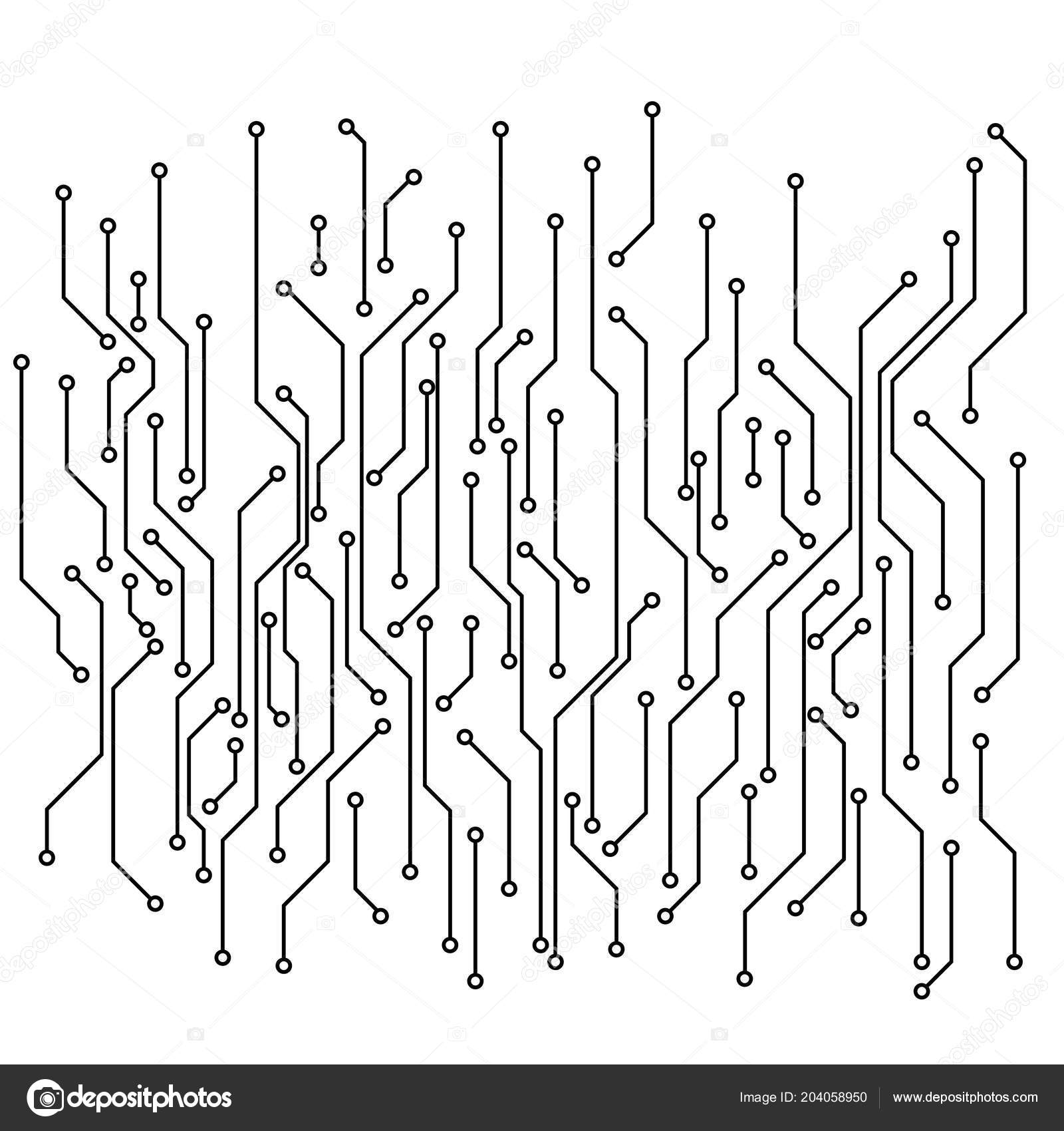 Patrón Placa Circuito Fondo Placa Circuito Tecnología Abstracta Ilustración Vectorial Vector de ...