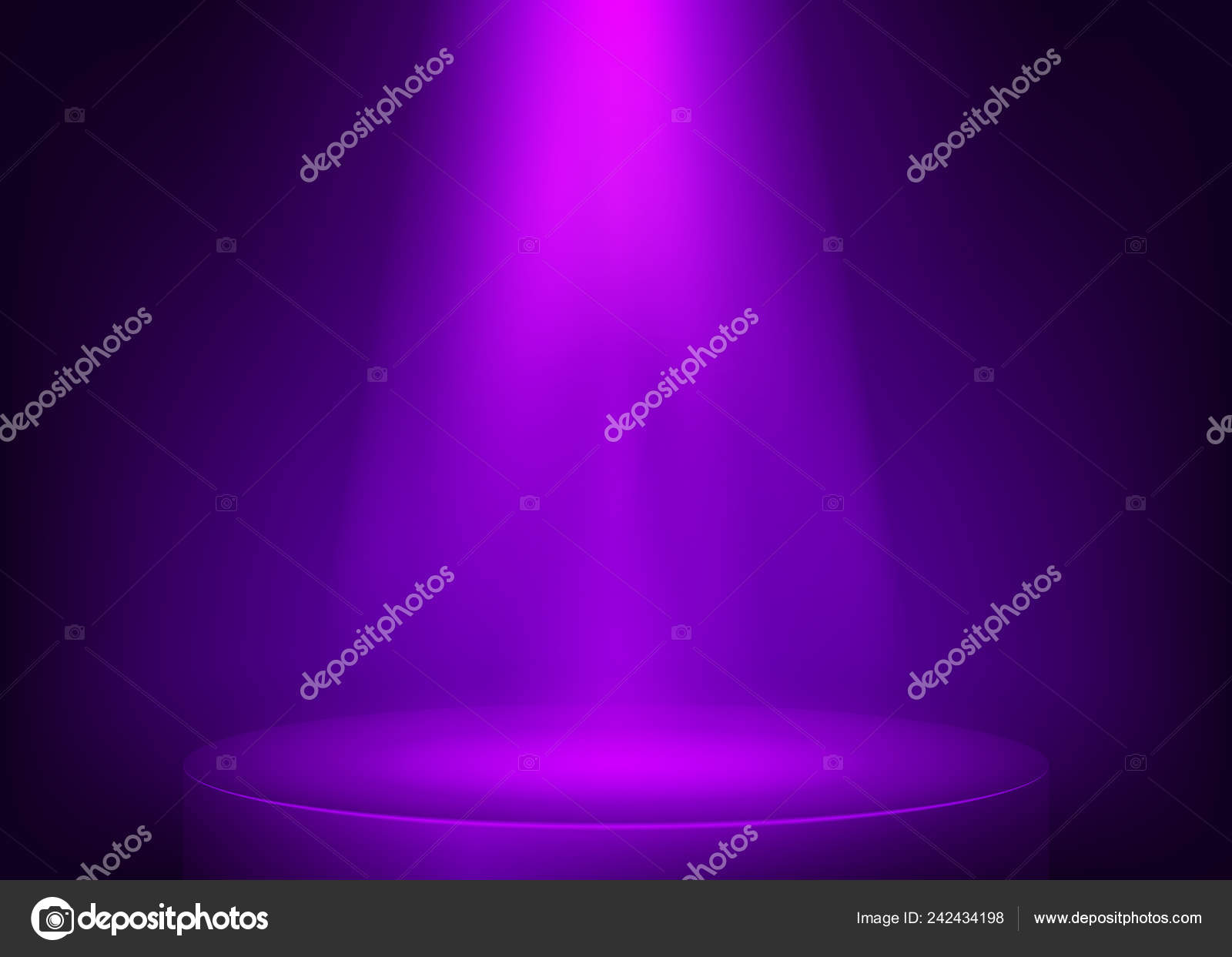 Purple Scene Illuminated Spotlight Show Spotlight Background Light Beam ...