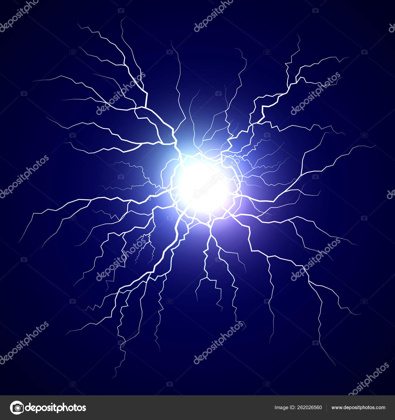 Blue Lightning Ball