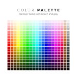 Color Chart Print Test Page Color Numbers Names Rgb Cmyk Stock Vector ...