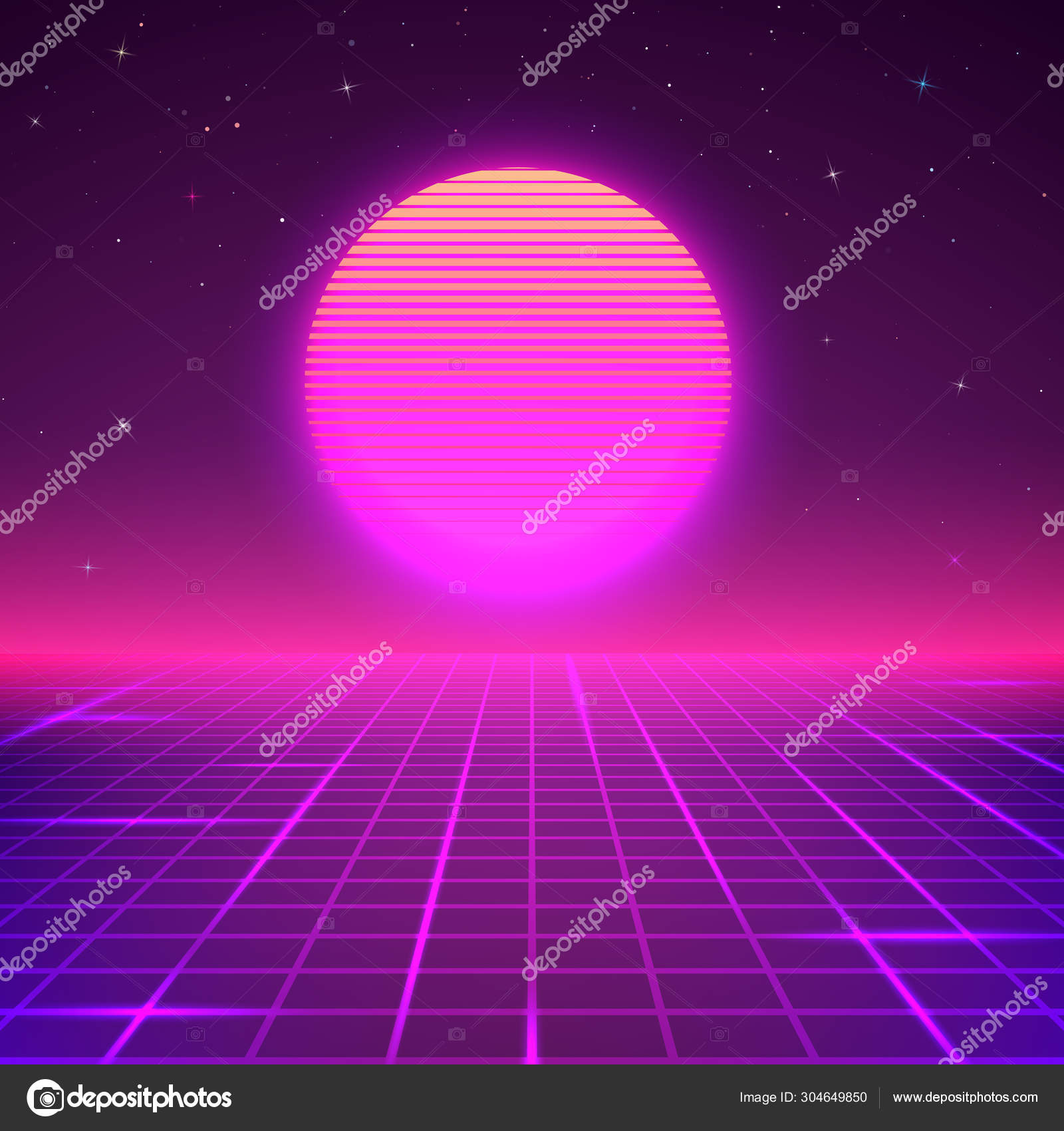Retro 80s Background