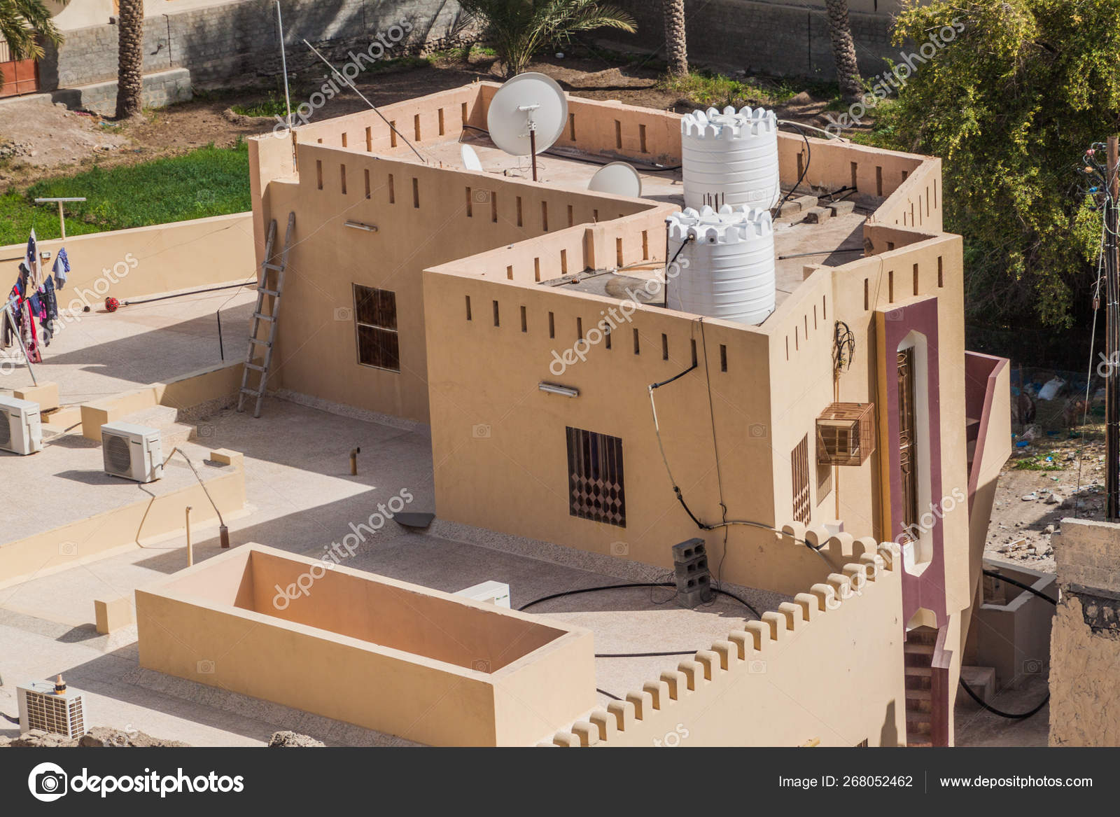 Water Tanks Roofs Bahla Town Oman Stock Photo by ©mathes 268052462