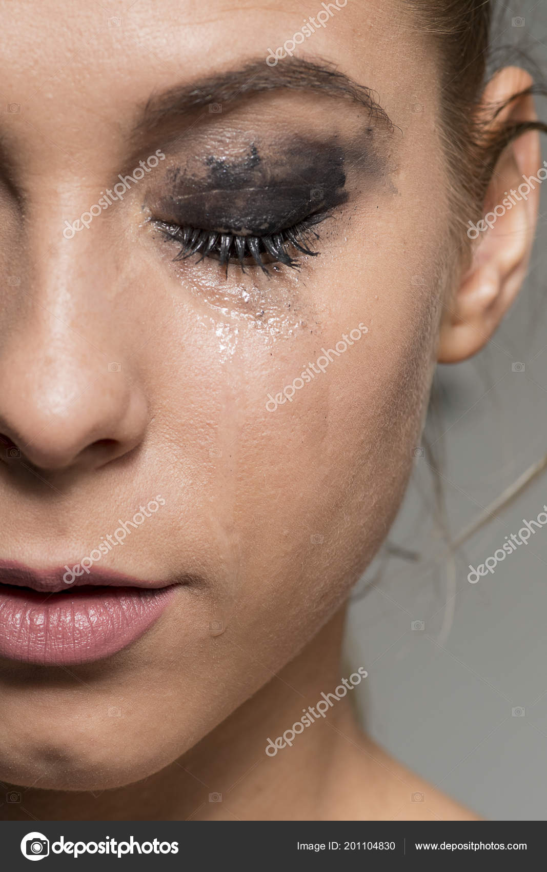 Sad Crying Eyes Girl