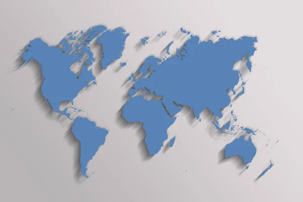 blue map of the world on gray background - Stock Image - Everypixel