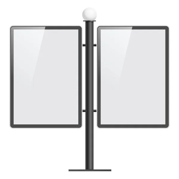 Realistic light box template on white background Stock Vector Image by ...