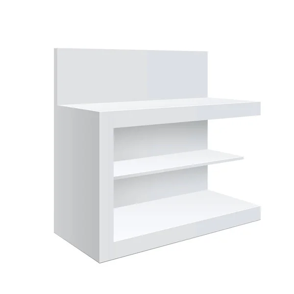 Promotion Counter Retail Trade Stand Isolated White Background Mockup ...