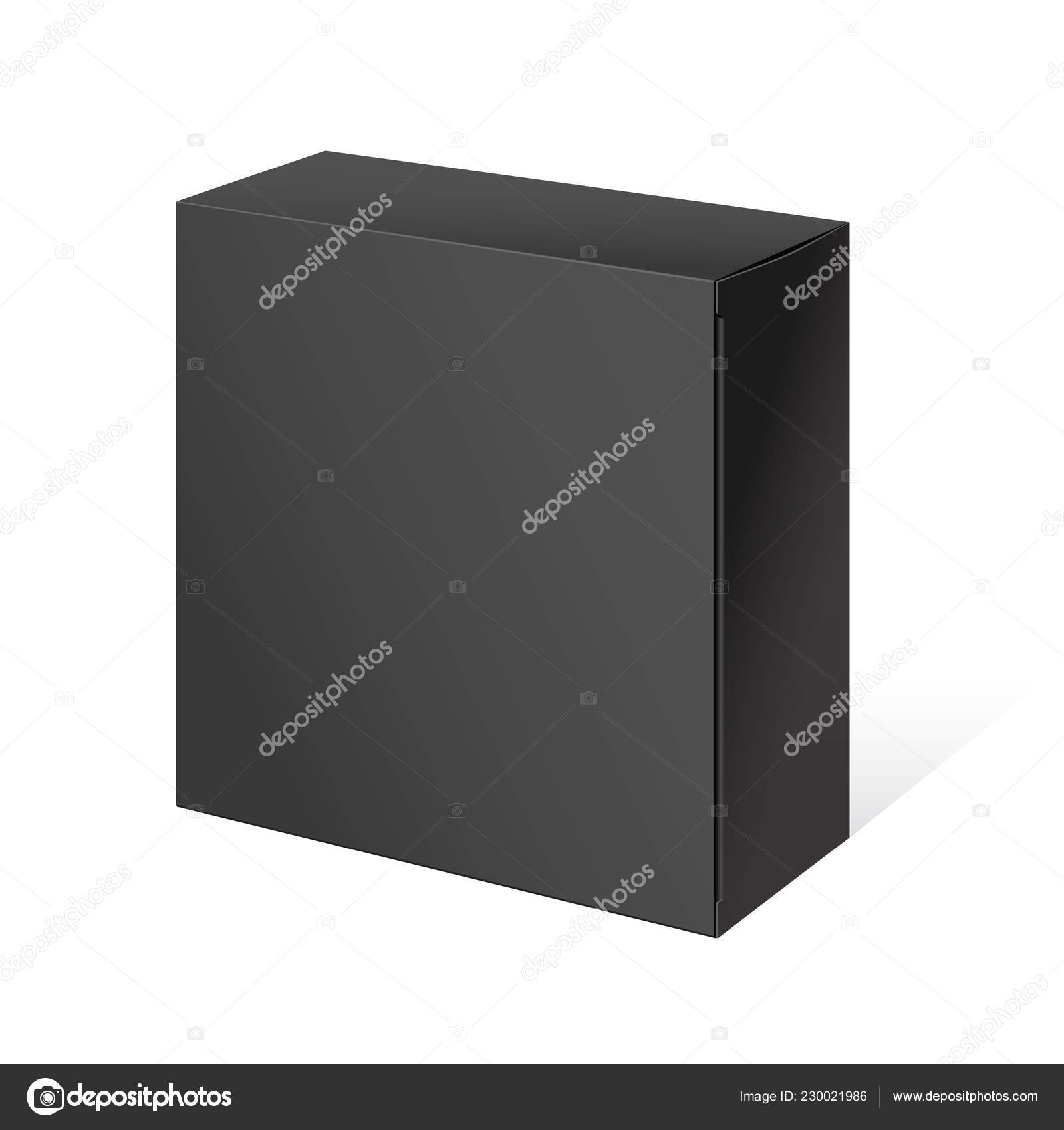 Realistic Black Package Box Software Electronic Device Other Products ...