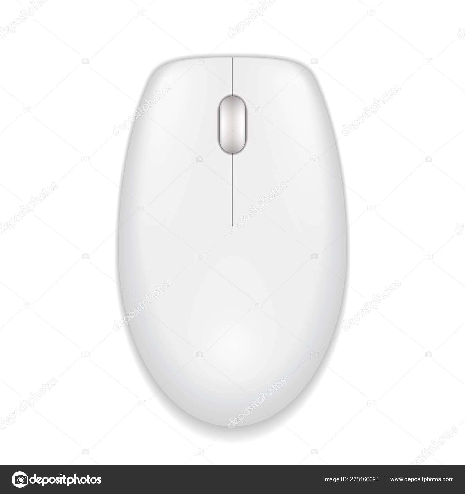 White realistic computer mouse. Stock Vector by ©Sooolnce 278166694