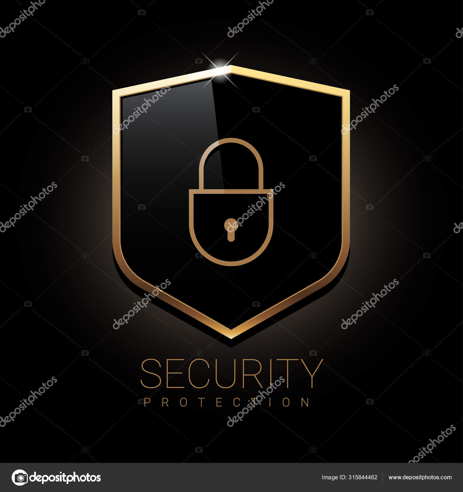 Shield icon. Protection Symbol. Stock Vector by ©Sooolnce 315844462