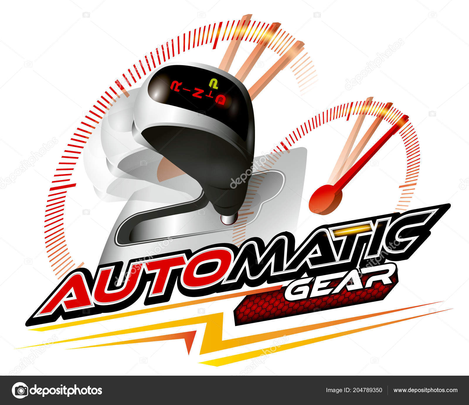 Vehicle Gear Stick Automatic Transmission Vector Stock Vector Image by ...