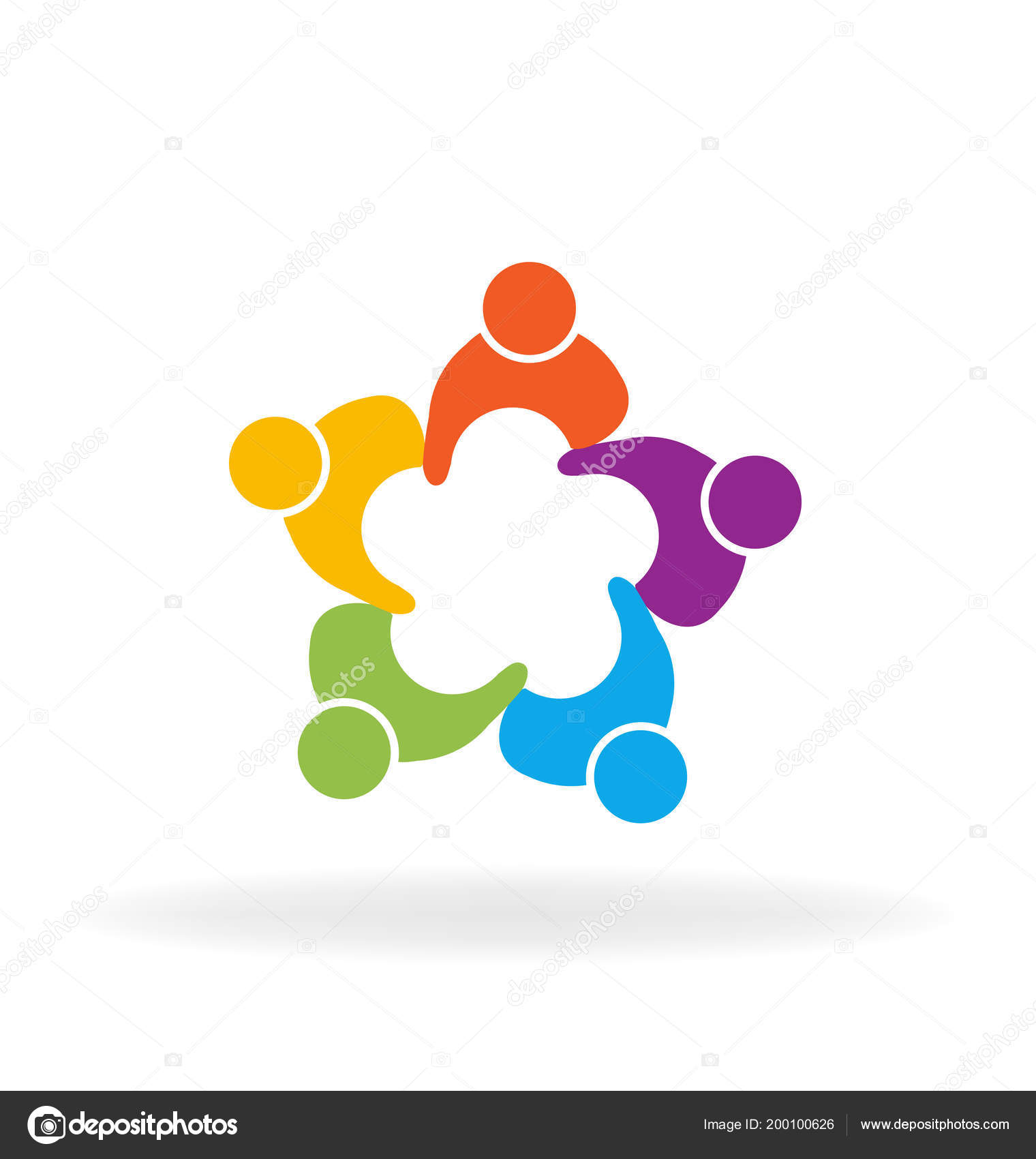 People teamwork friend group vector Stock Vector Image by ©Keviz #200100626