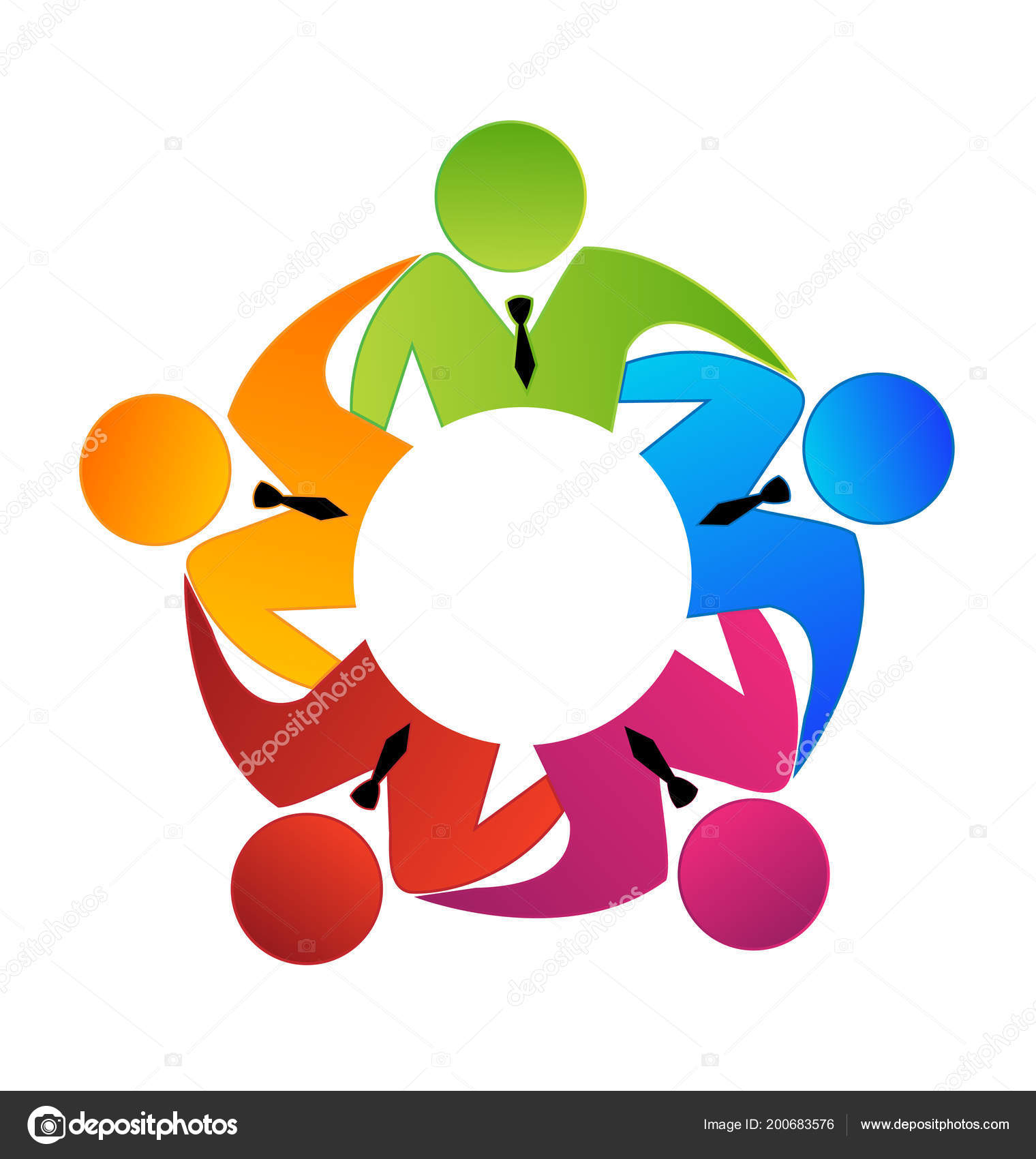 Professional businessman team vector logo icon Stock Vector Image by ...