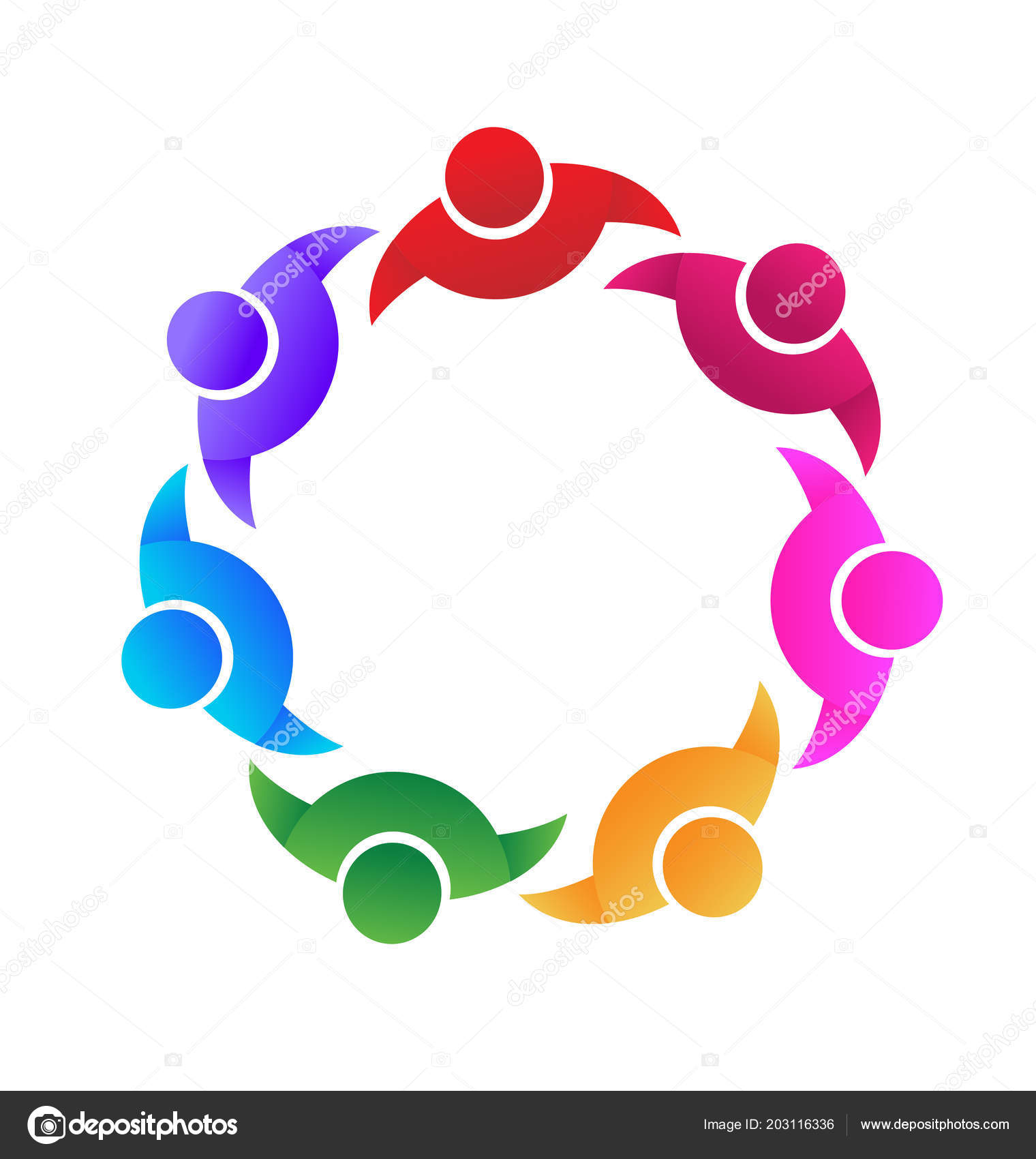 Teamwork-Partnerschaft und Kollaborations-Icon-Vektor Stock ...