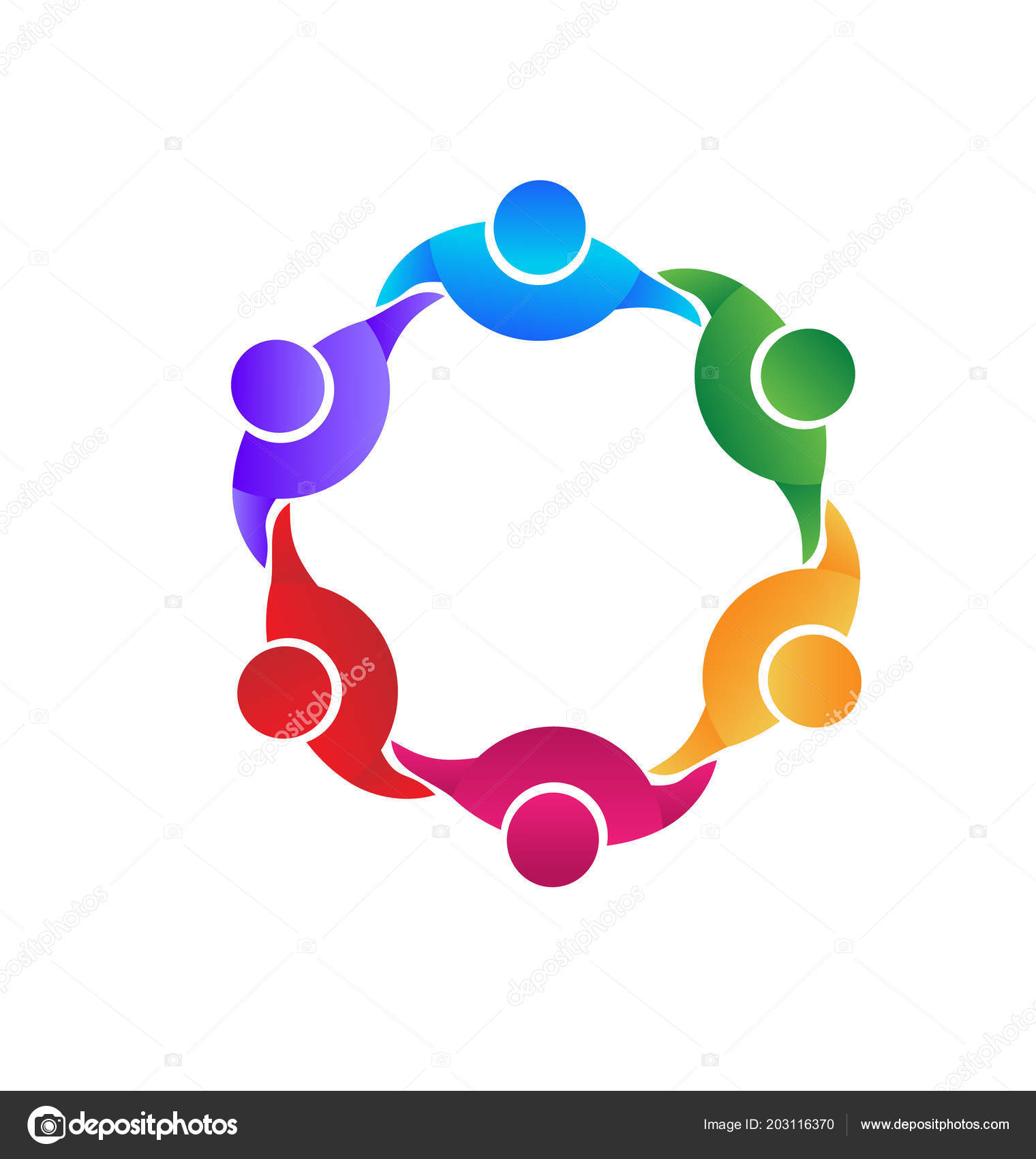 Teamwork partnership and collaboration icon vector Stock Vector by ...