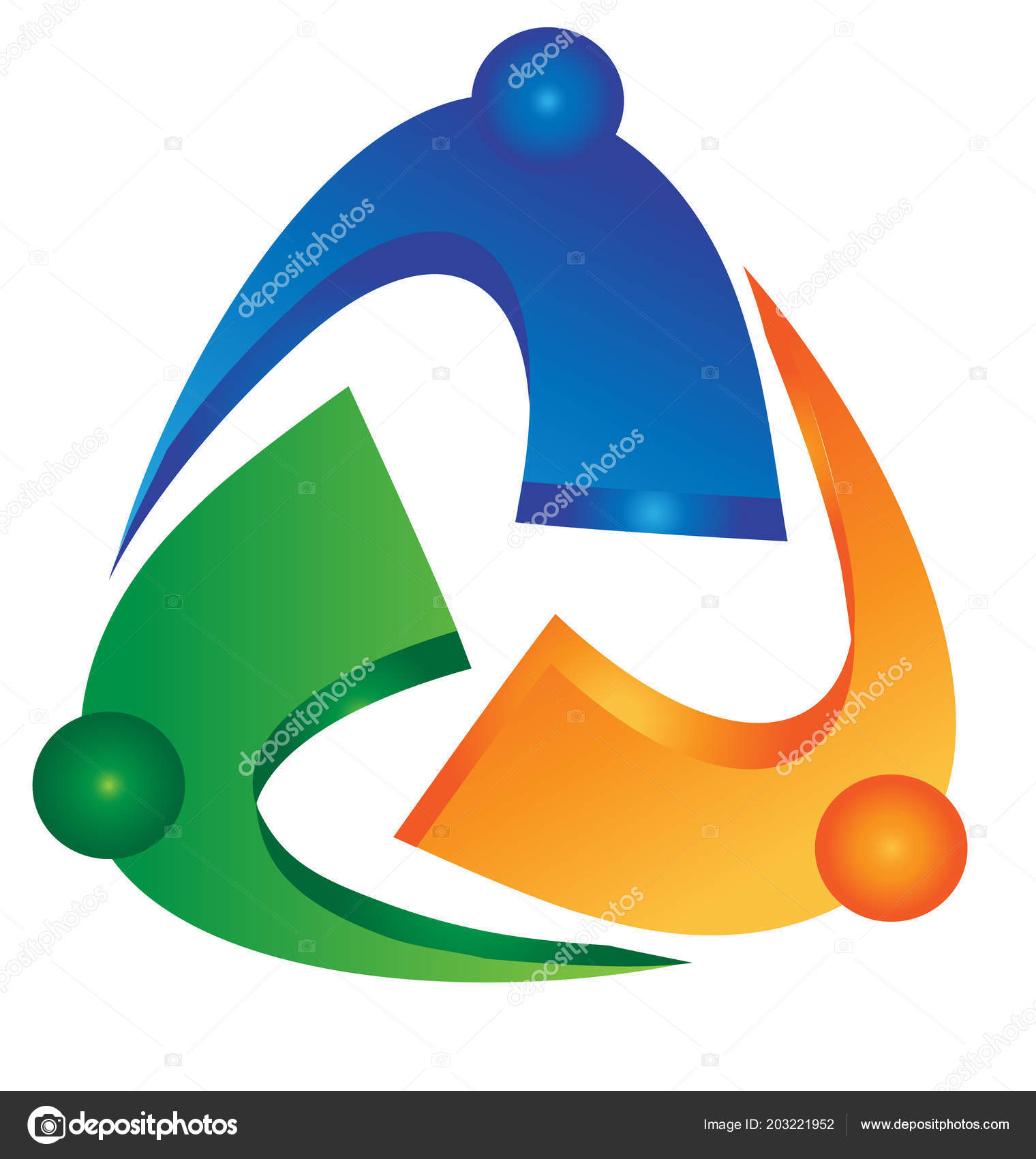 Teamwork abstract team together vector Stock Vector Image by ©Keviz ...