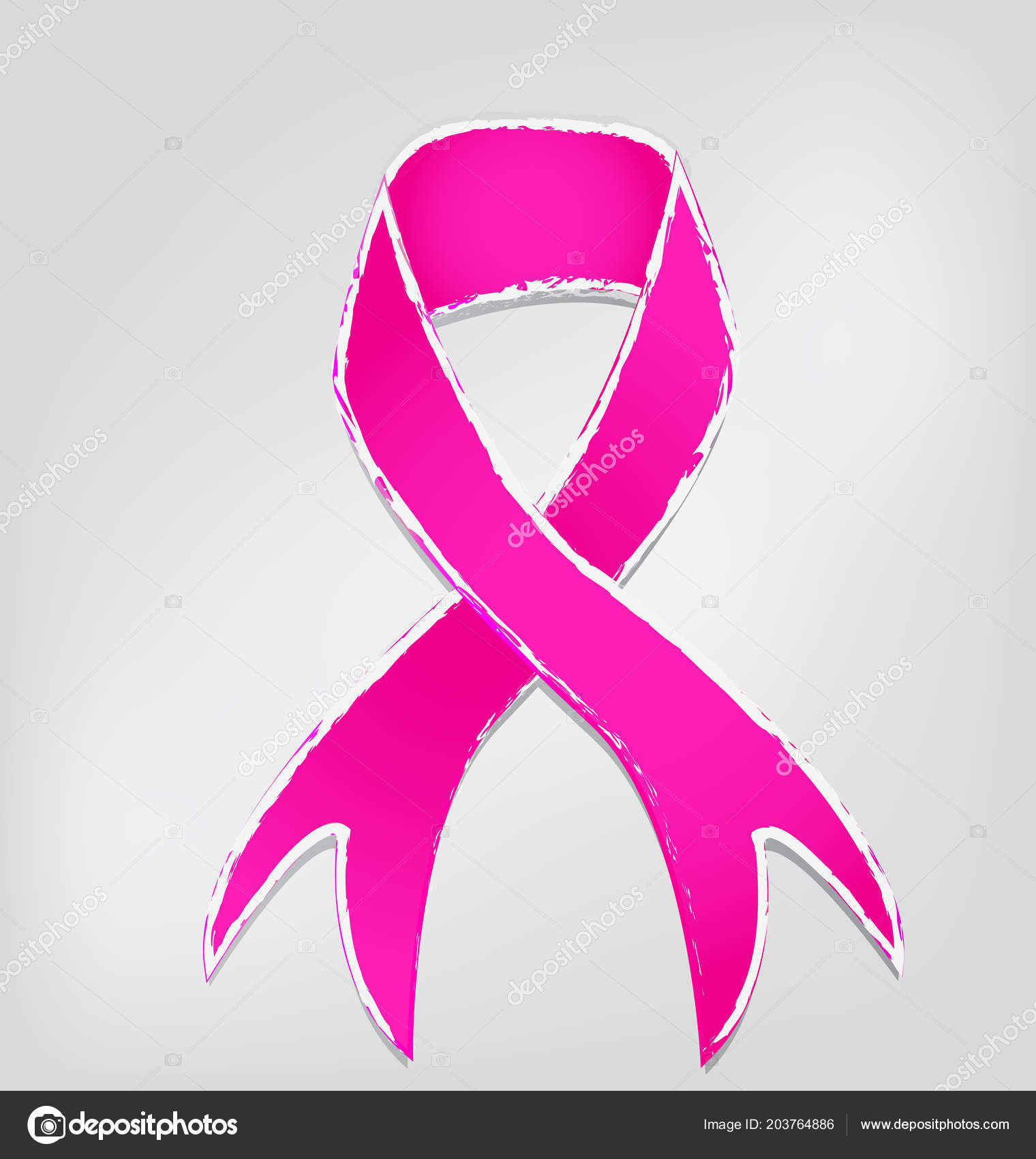 Pink ribbon isolated vector logo — Stock Vector © Keviz #203764886