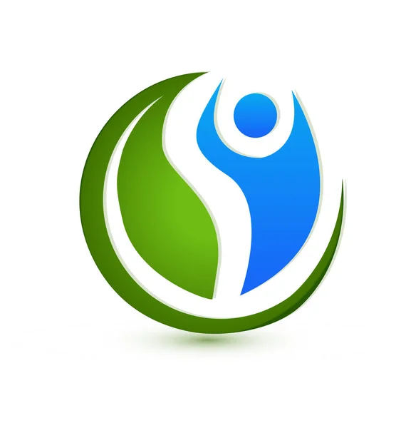 Healthy man living logo vector Stock Vector Image by ©Keviz #203777824