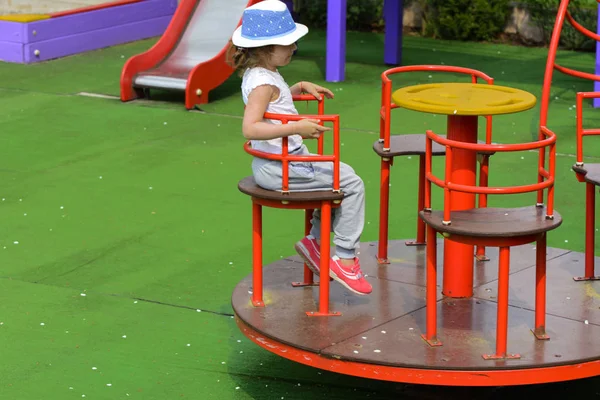 Little girl on playground Stock Photos, Royalty Free Little girl on ...