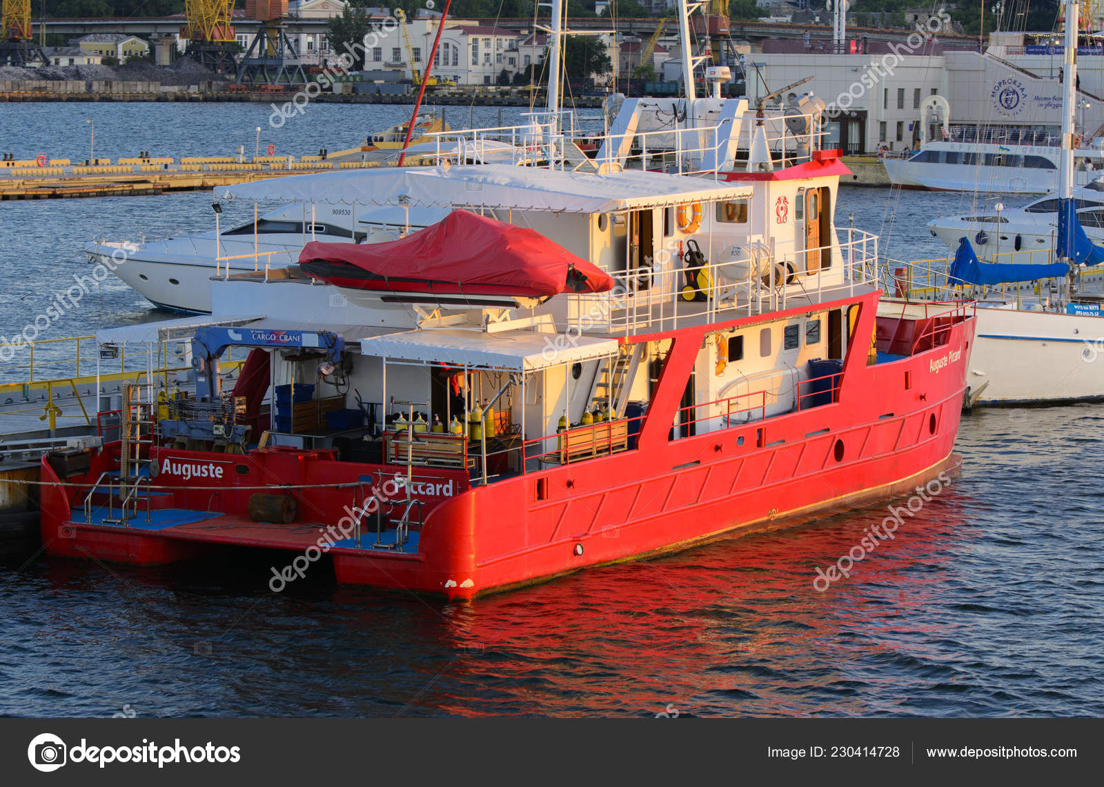 Odessa Ukraine August 2018 Magnificent Red Catamaran Sea Walks Open ...
