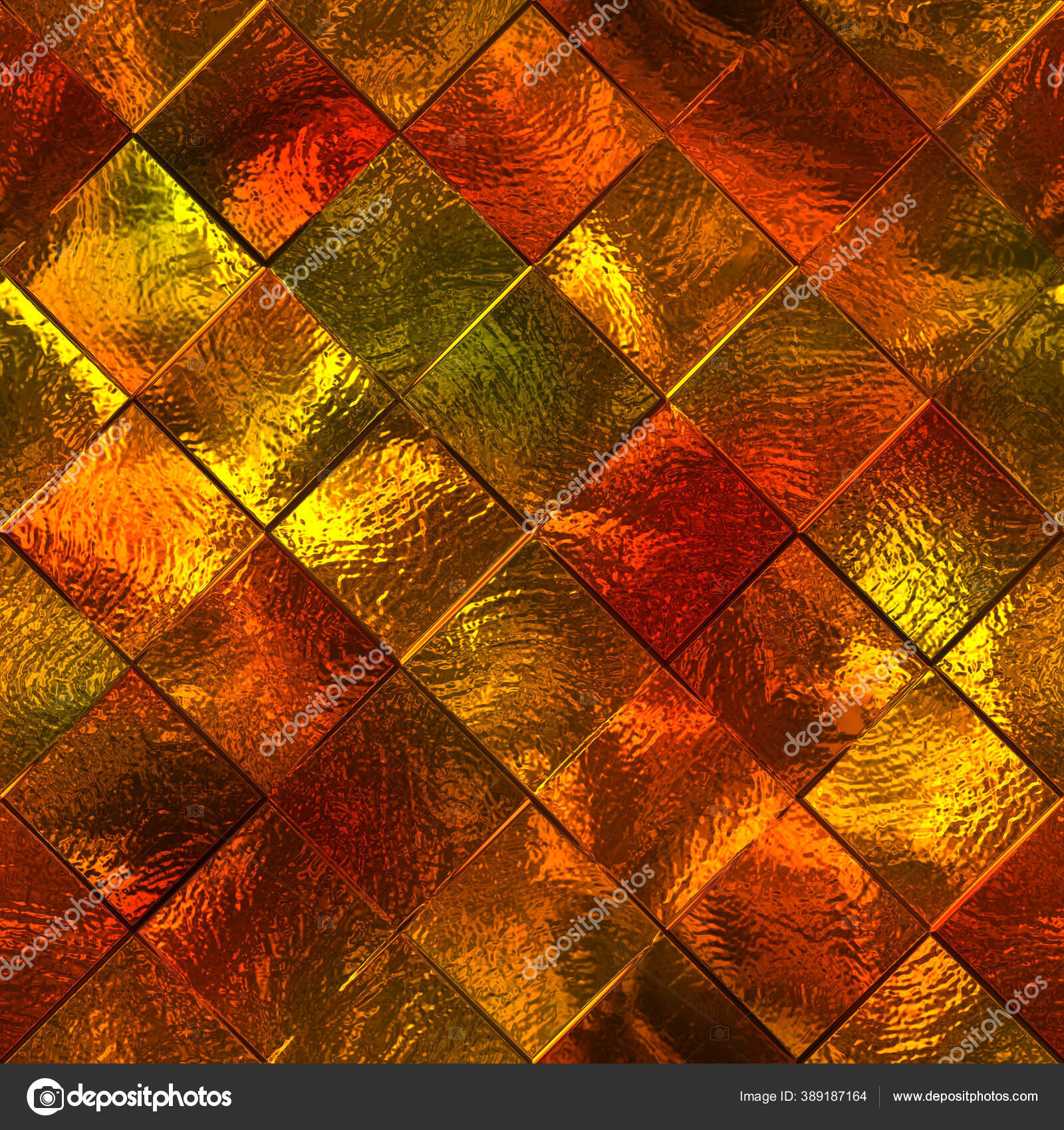Stained Glass Seamless Texture Colored Glass Rhombus Pattern Window ...