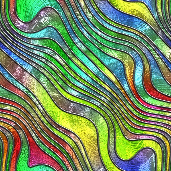 Stained Glass Seamless Texture Waves Pattern Window Colored Glass ...