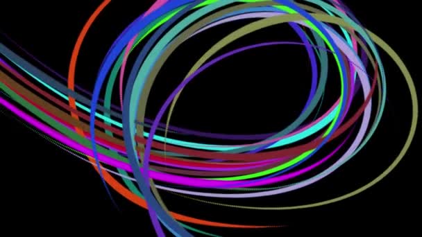 Abstract rainbow color drawn elegant lines stripes beautiful animation ...